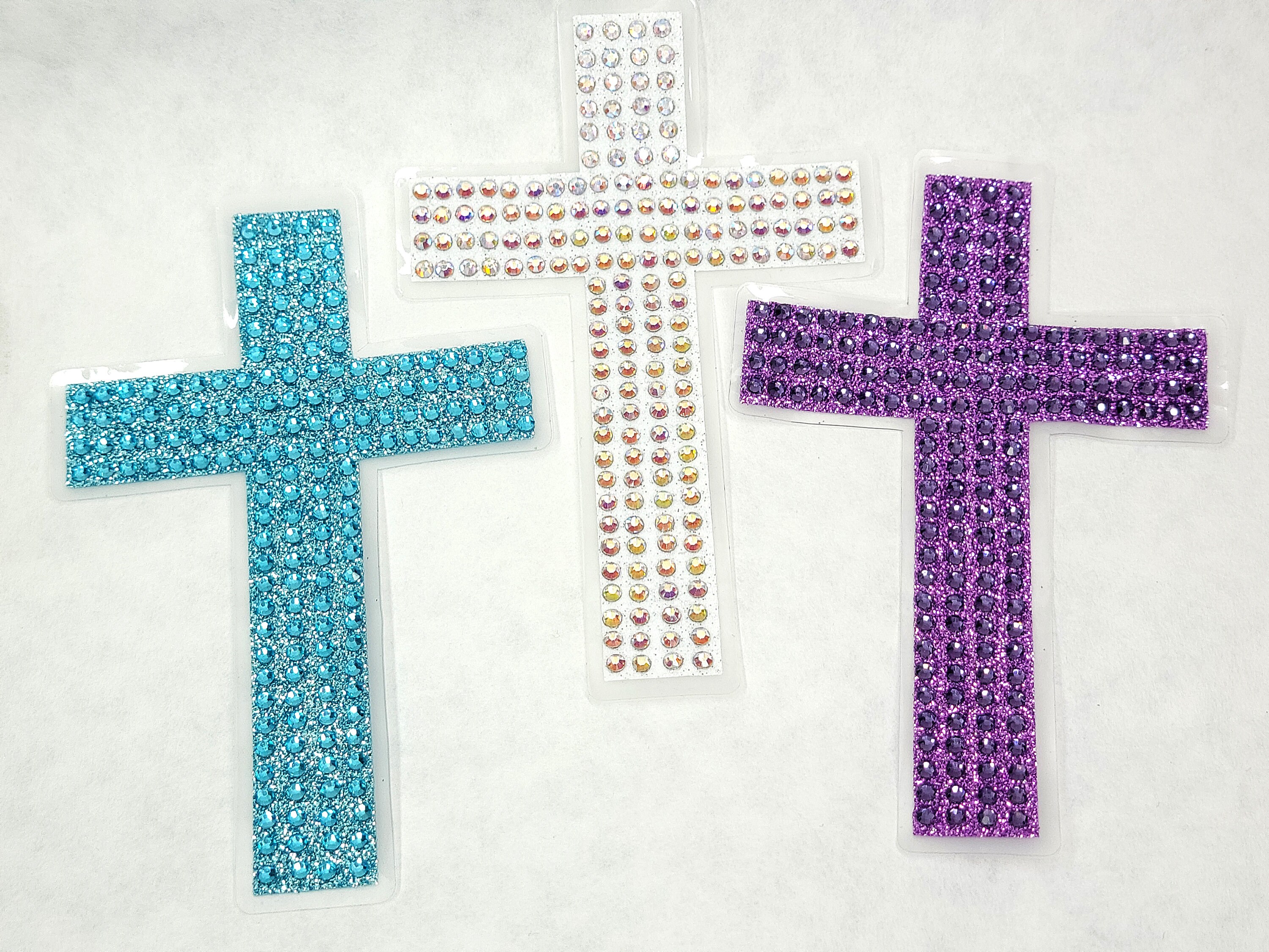 Rhinestone Glitter Cross Sticker, Car Window Decal, Tumbler Flask ...