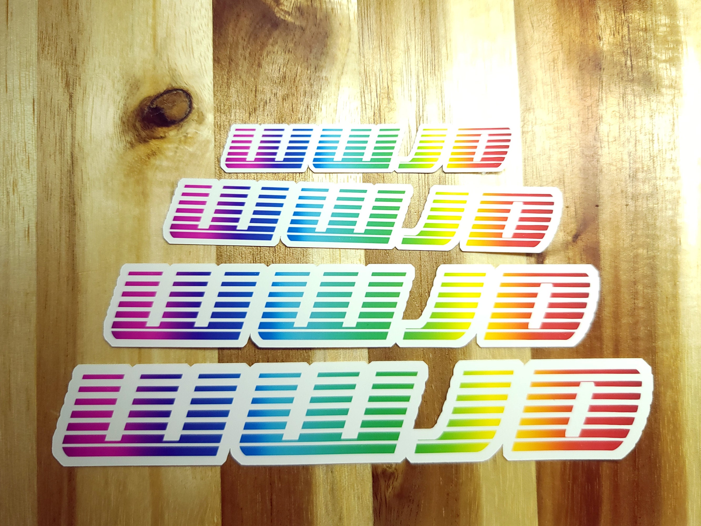 WWJD/ Rainbow Decal / Laptop Stickers / Weatherproof Matte or ...