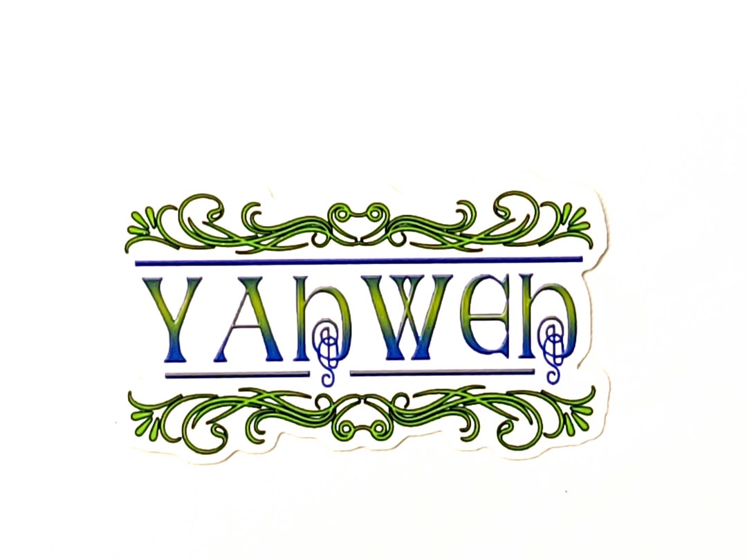 Yahweh / YHWH / Name of God / Laptop Stickers / Weatherproof Matte or ...