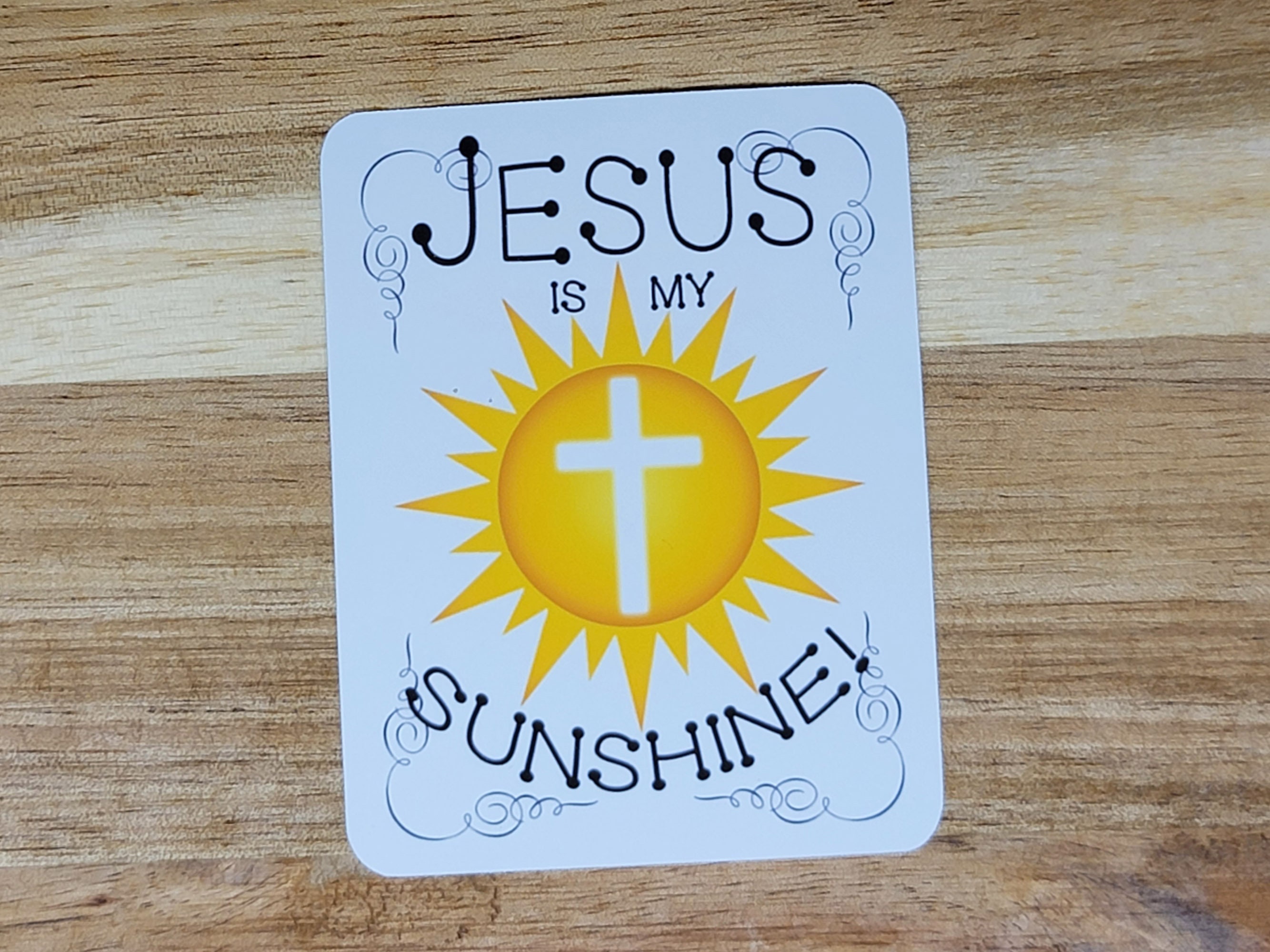 JESUS is My SUNSHINE Sticker/ Laptop Sticker/ Weatherproof Matte Vinyl ...