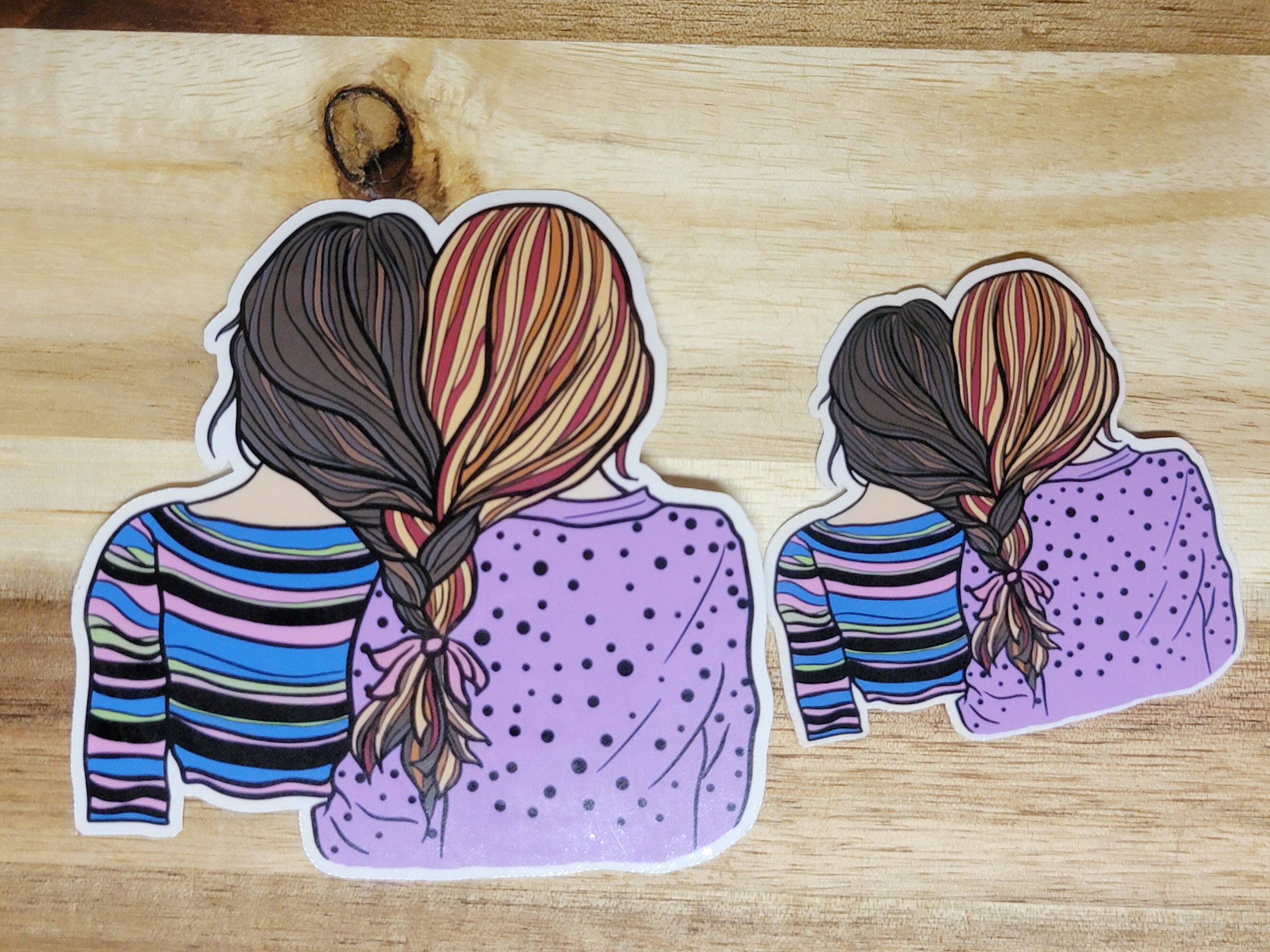 Sisters or Best Friends / Cousins/ Besties/ Laptop Stickers ...