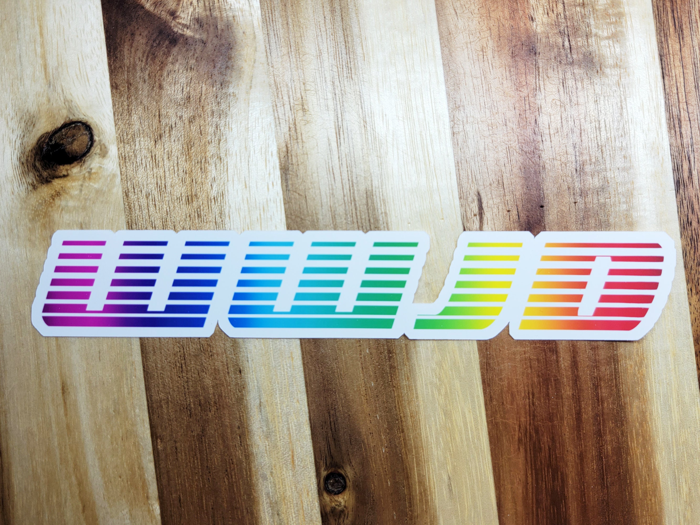 WWJD/ Rainbow Decal / Laptop Stickers / Weatherproof Matte or ...