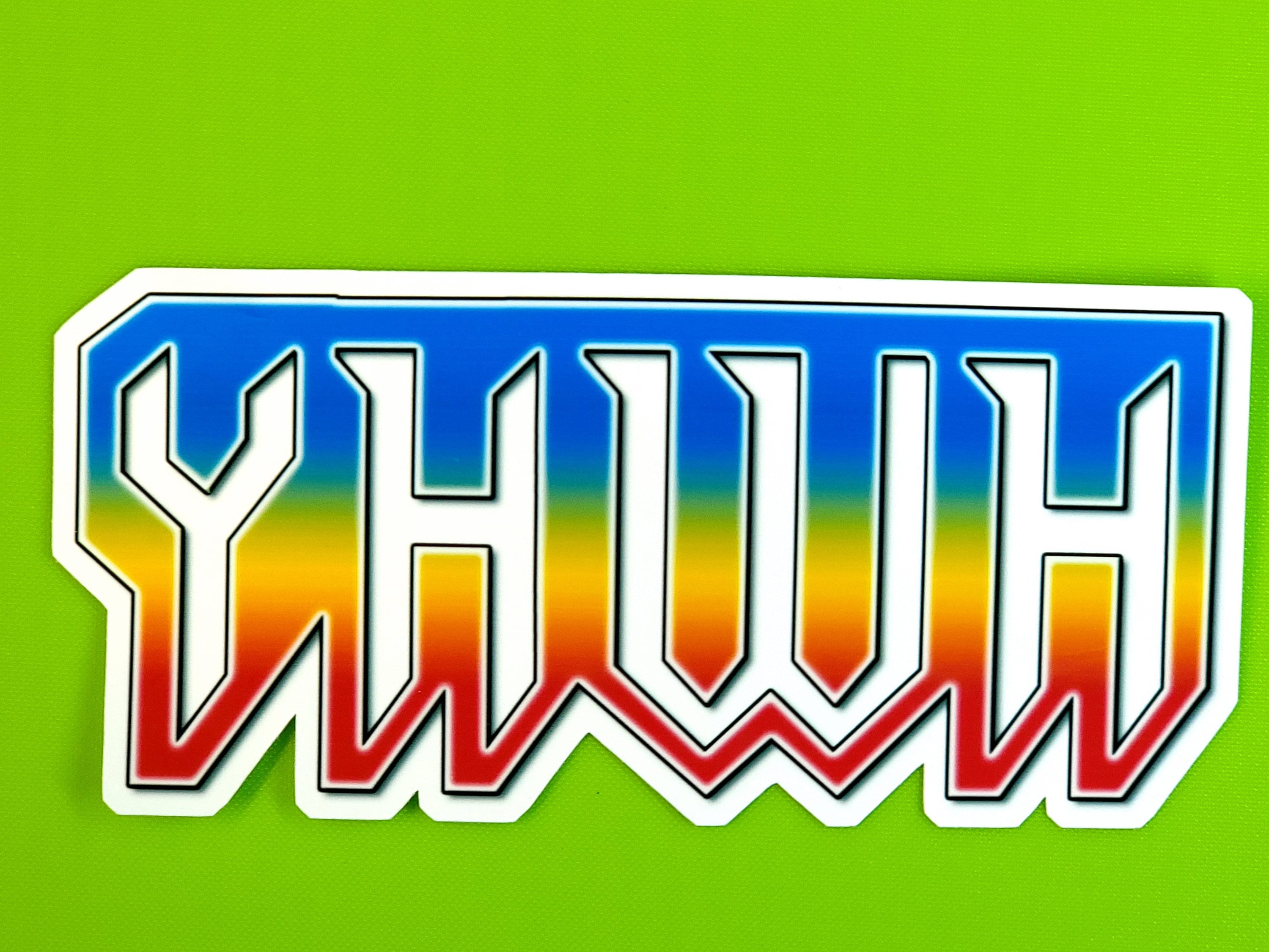 YHWH / Yahweh / Name of God / Laptop Stickers / Weatherproof Matte or ...
