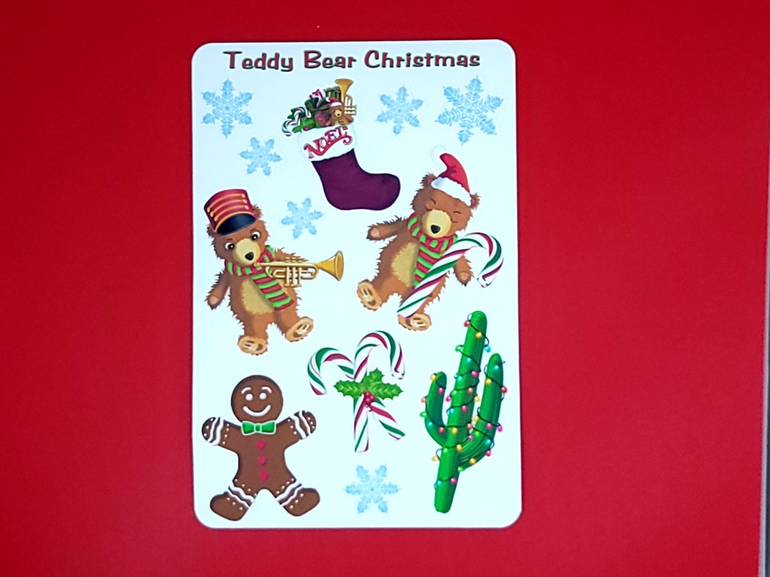 Beary Christmas Party - Sticker Sheet / Xmas Pack/ Student Gift ...