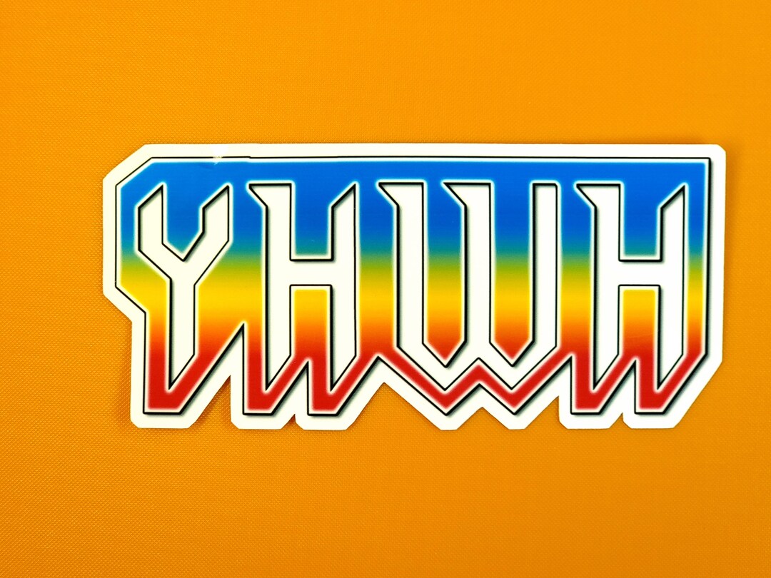 YHWH / Yahweh / Name of God / Laptop Stickers / Weatherproof Matte or ...