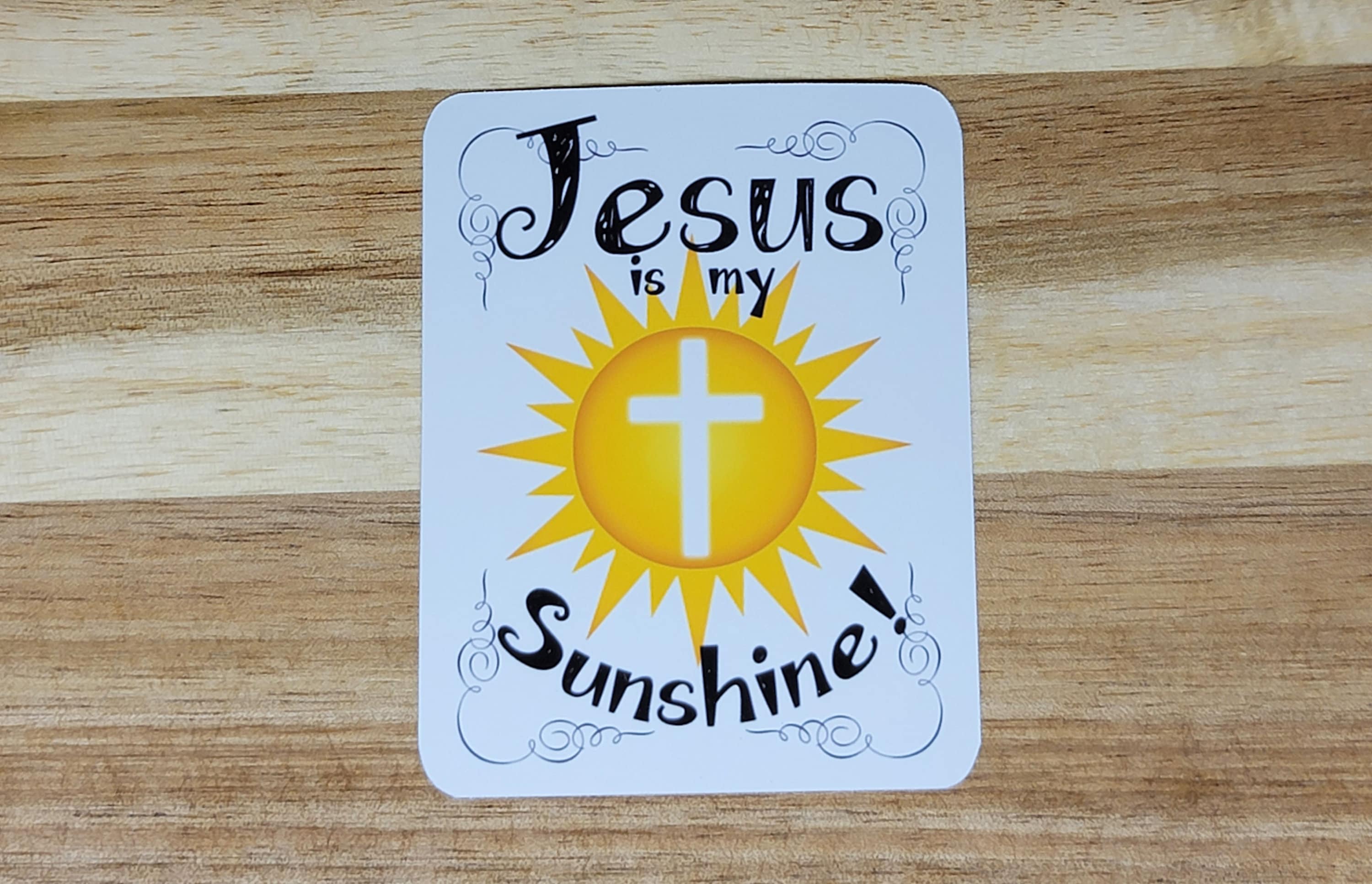 JESUS is My SUNSHINE Sticker/ Laptop Sticker/ Weatherproof Matte Vinyl ...