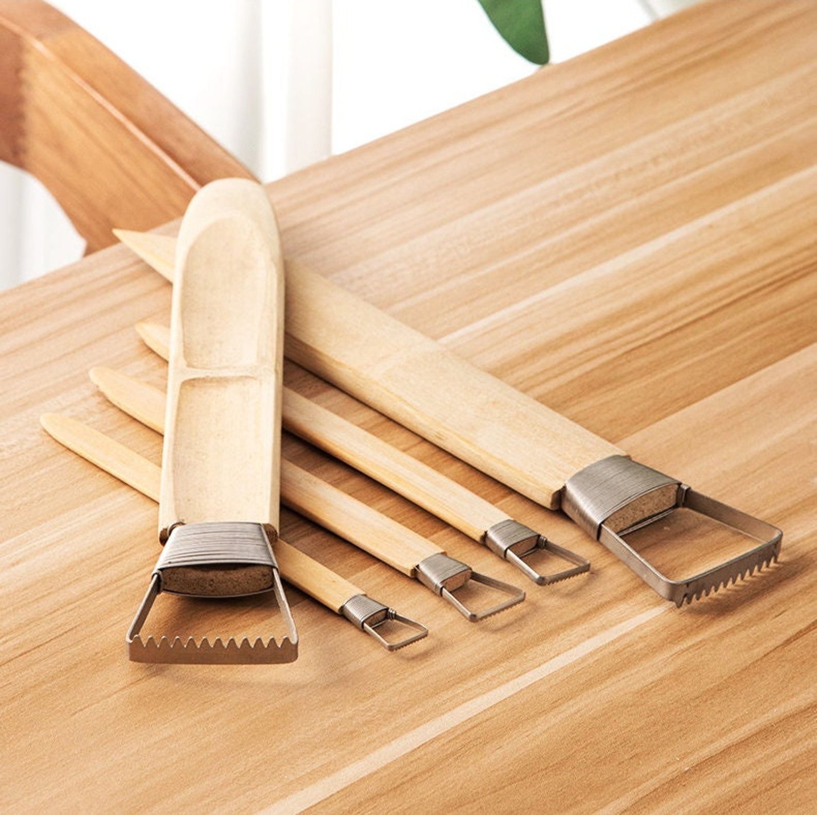 Pottery Sculpting Triangle Rake and Clay Trimming Tool, Pottery ...