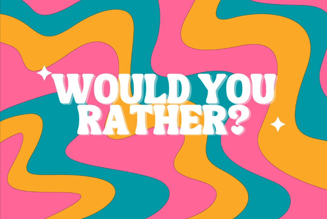 Would You Rather Printable/digital Card Game | Party Game | 100 Prompts ...