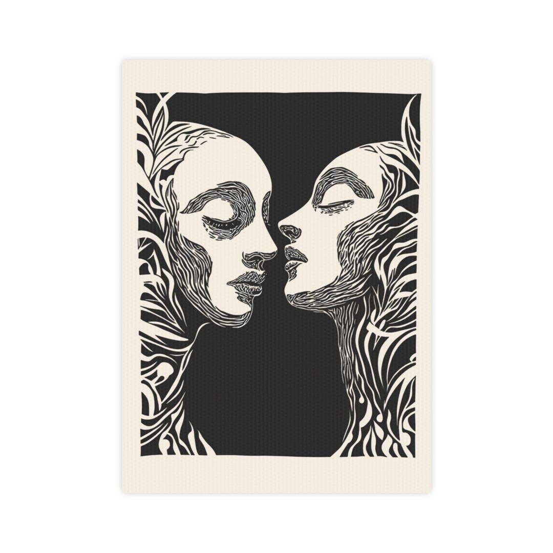 Inner Twin Shadow Altar Card Altar Tile Cream Black 5 X 7 - Etsy