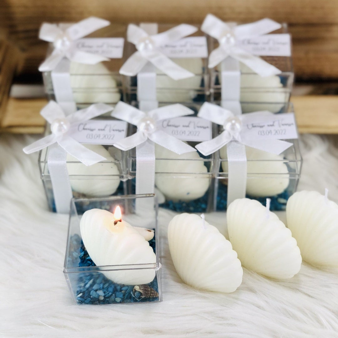 35pcs Unique Beautiful Summer Wedding Guest Candle Gift, Beach Bridal ...
