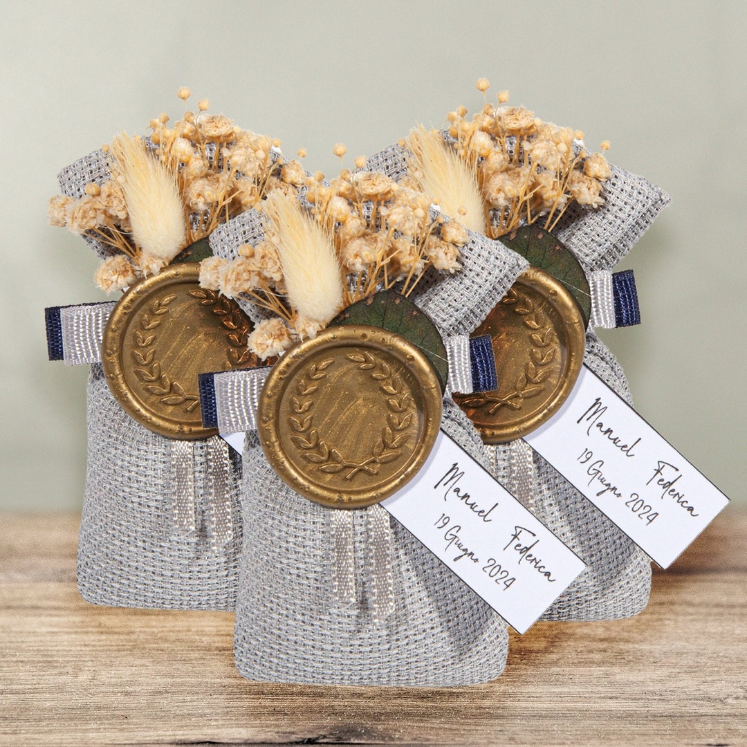 50pcs Personalized Wedding Sachet Bags, Bridal Shower Guest Favor in ...