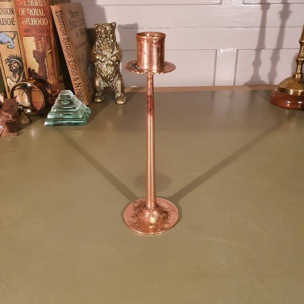 Copper Candlesticks - Etsy UK
