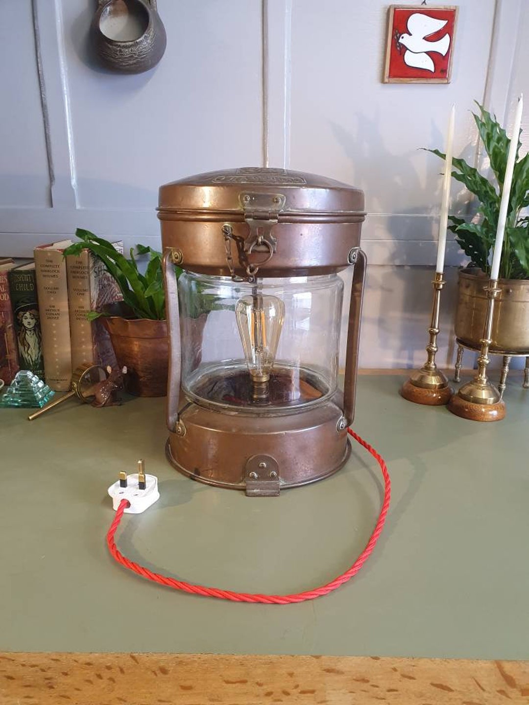 Vintage Seahorse Trawler Lamp Trawler Lamp Seahorse Lamp Fishing Lamp ...