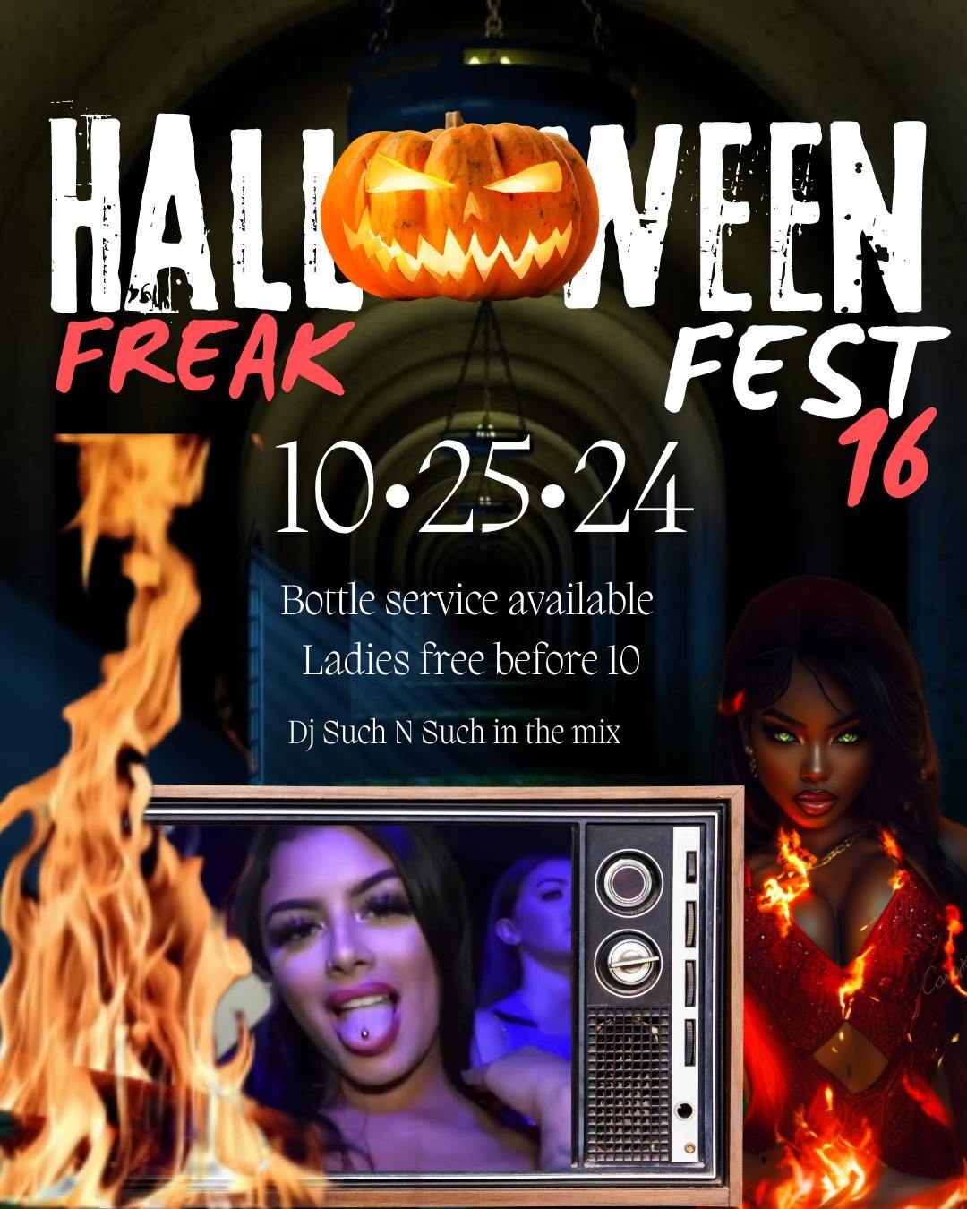 Halloween Flyer Template, Editable, Diy - Etsy