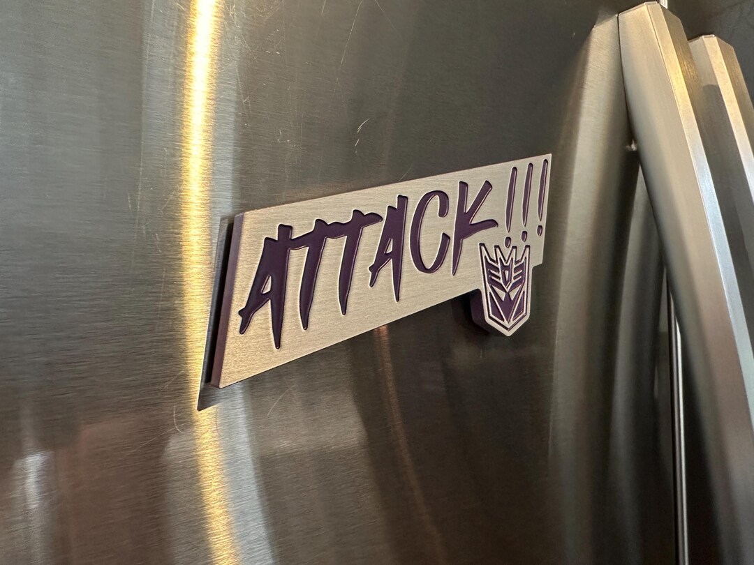Transformers Decepticons “ATTACK!!!” Emblem - Aluminum Magnet or ...
