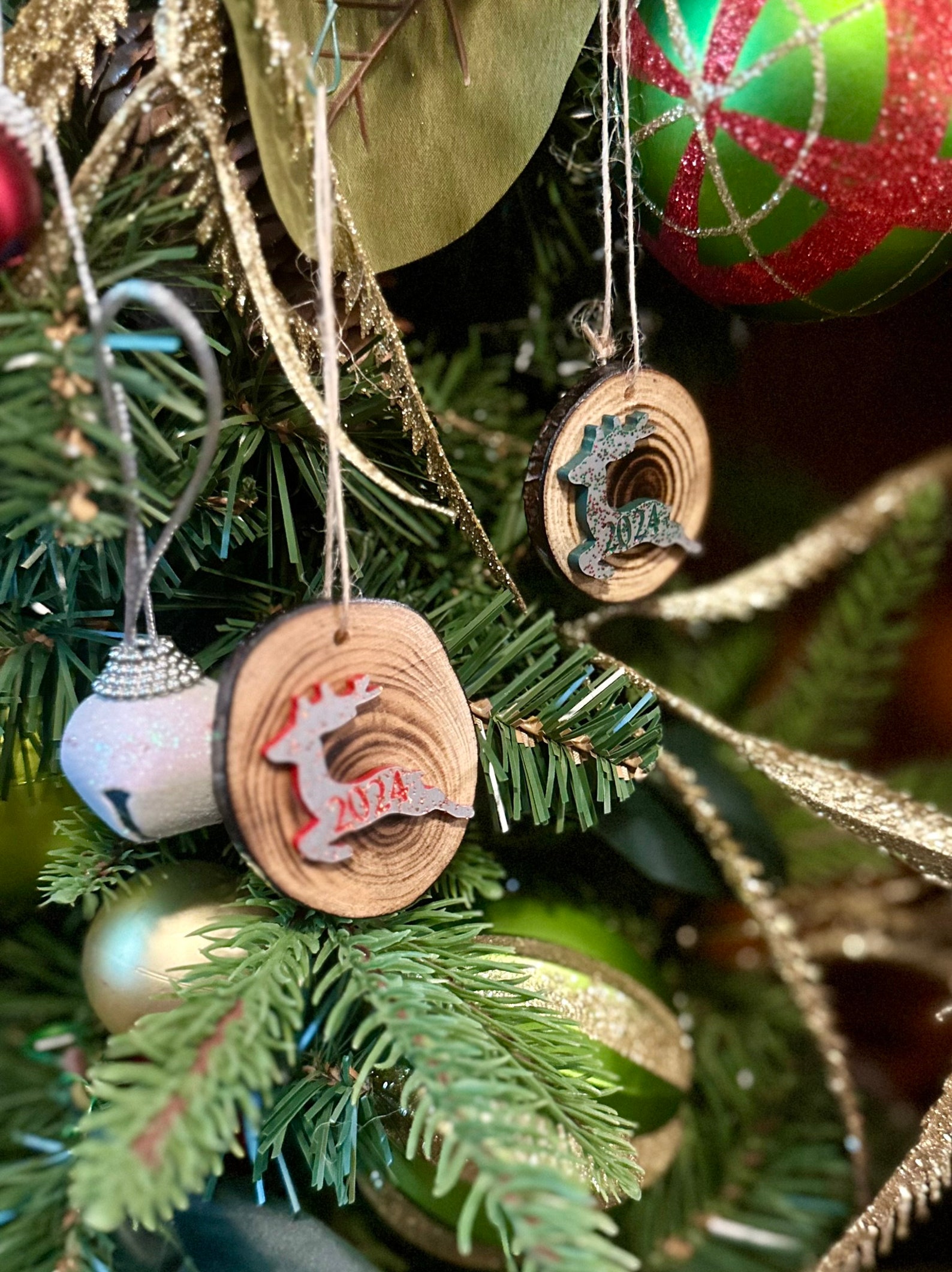 2024 Reindeer Christmas Ornament - Rustic/industrial Home Decor ...