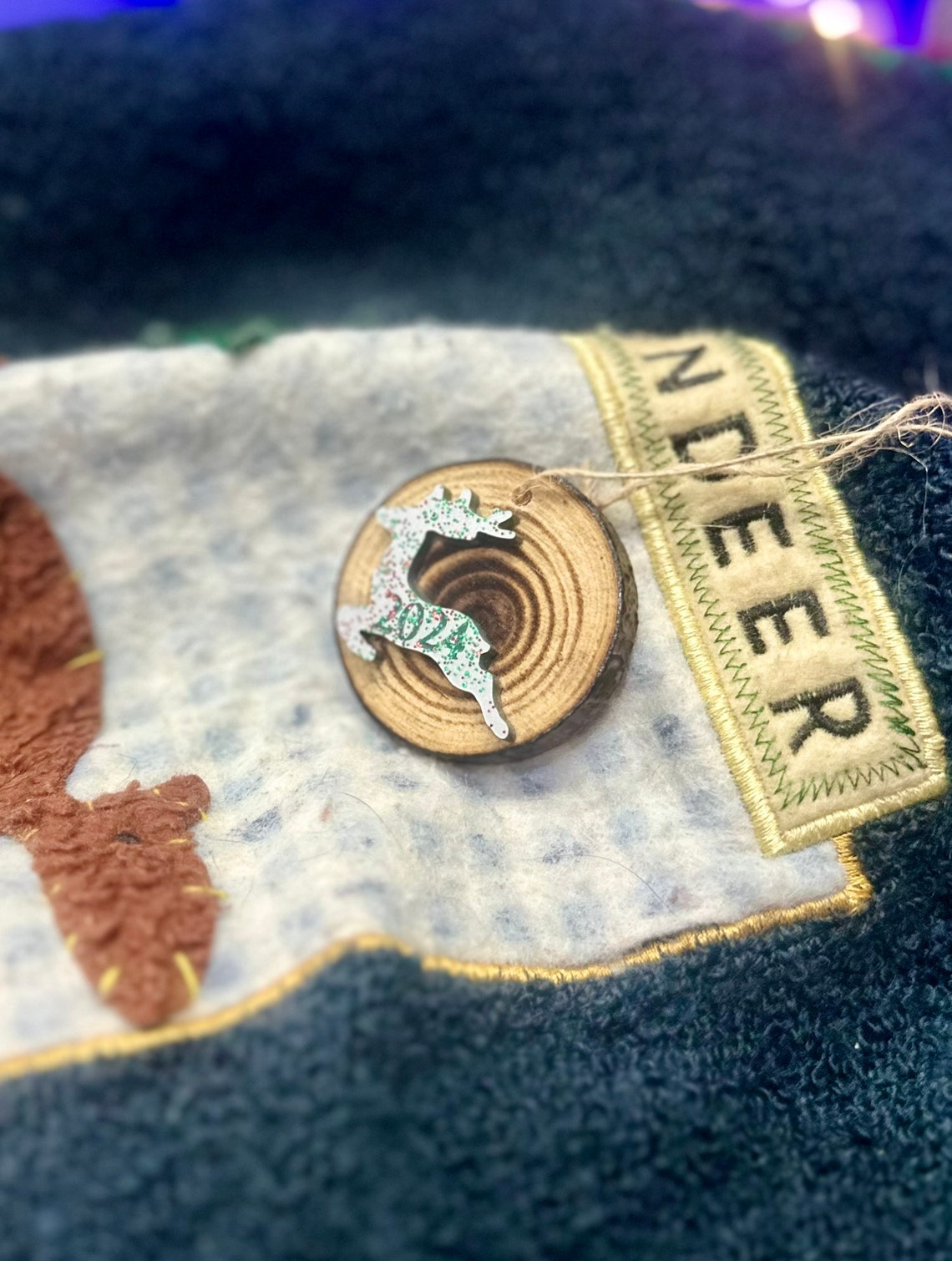 2024 Reindeer Christmas Ornament Rustic/industrial Decor Machined ...