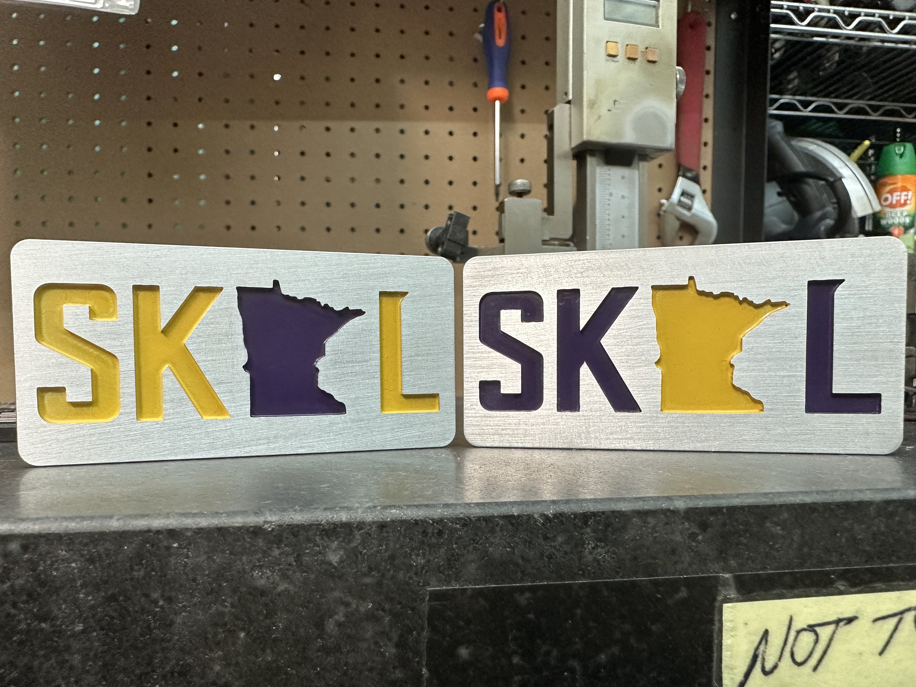 Minnesota Vikings “SKOL” Emblem - Magnet/car Badge - CNC Machined ...