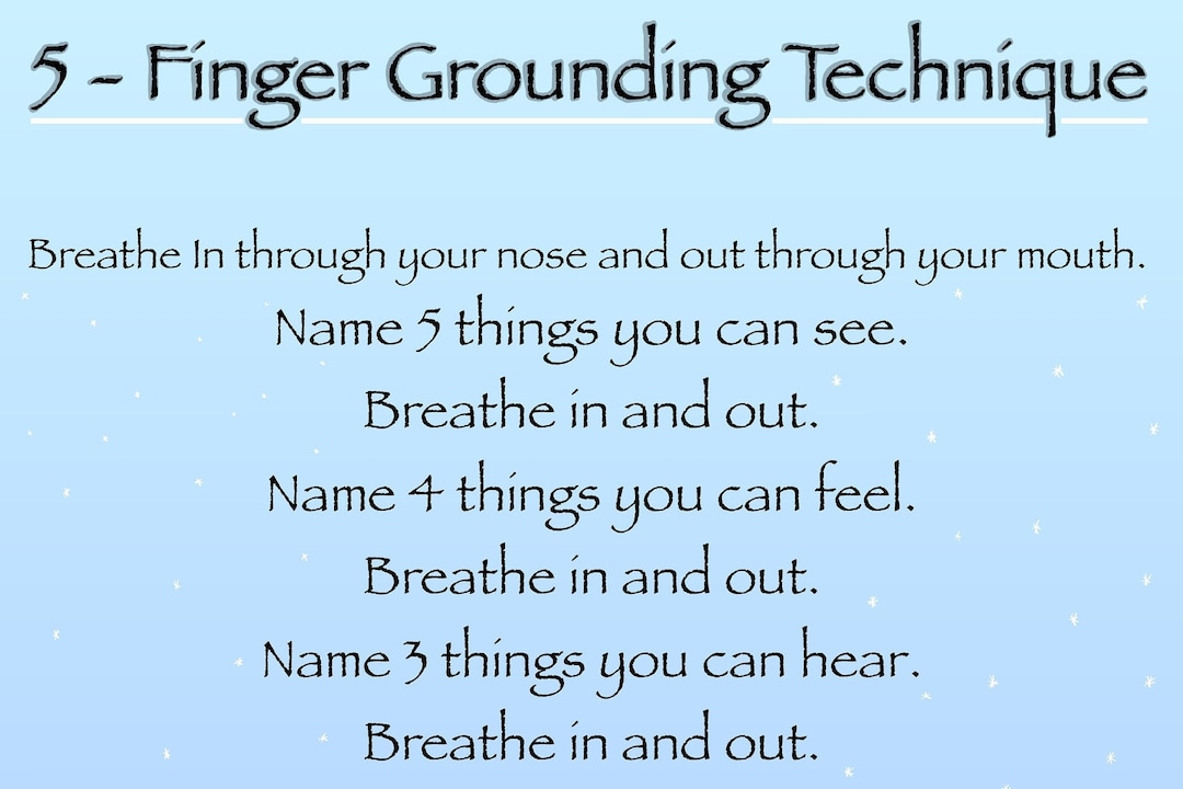 5-finger Grounding Technique - Etsy
