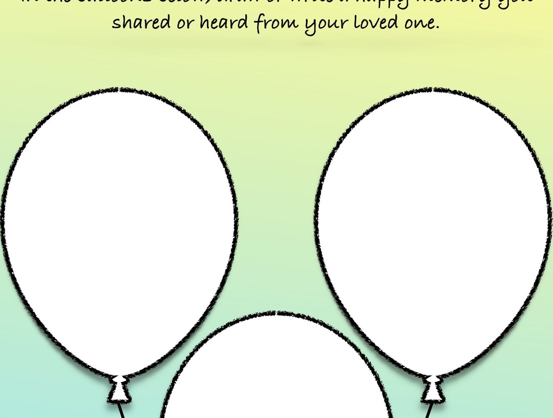 Grief Memory Balloons - Etsy