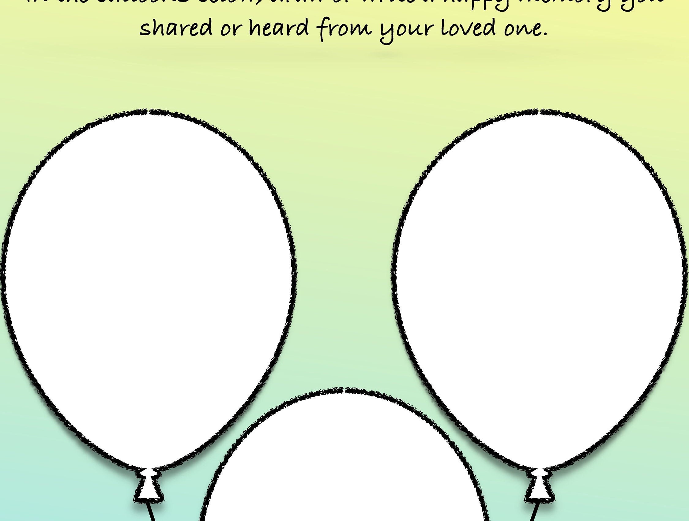 Grief Memory Balloons - Etsy