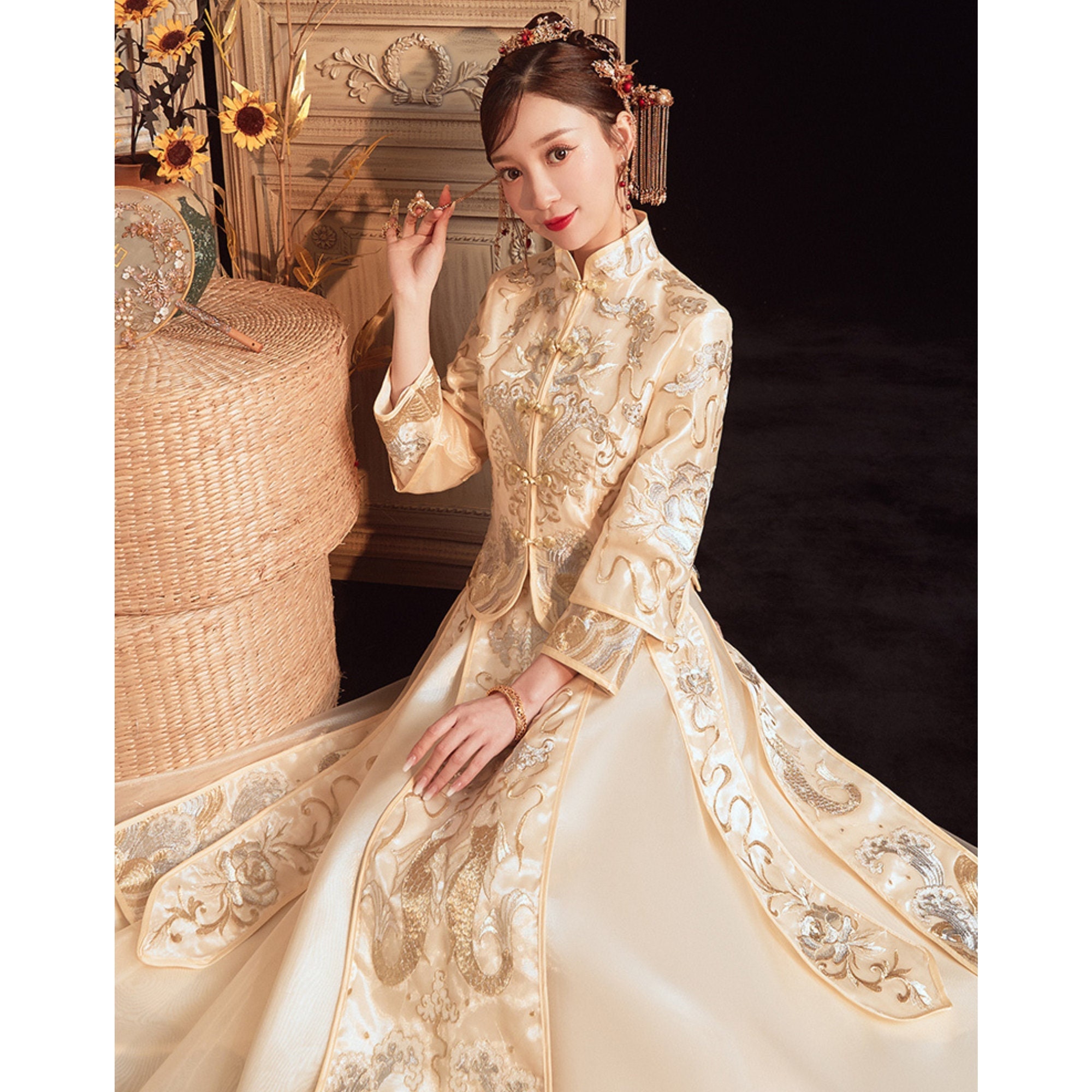 Chinese Wedding Dress Gold