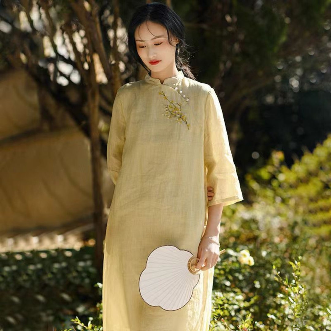 Loose Fitting China Dress Chinese Qipao Dress Oversize Modern - Etsy Canada