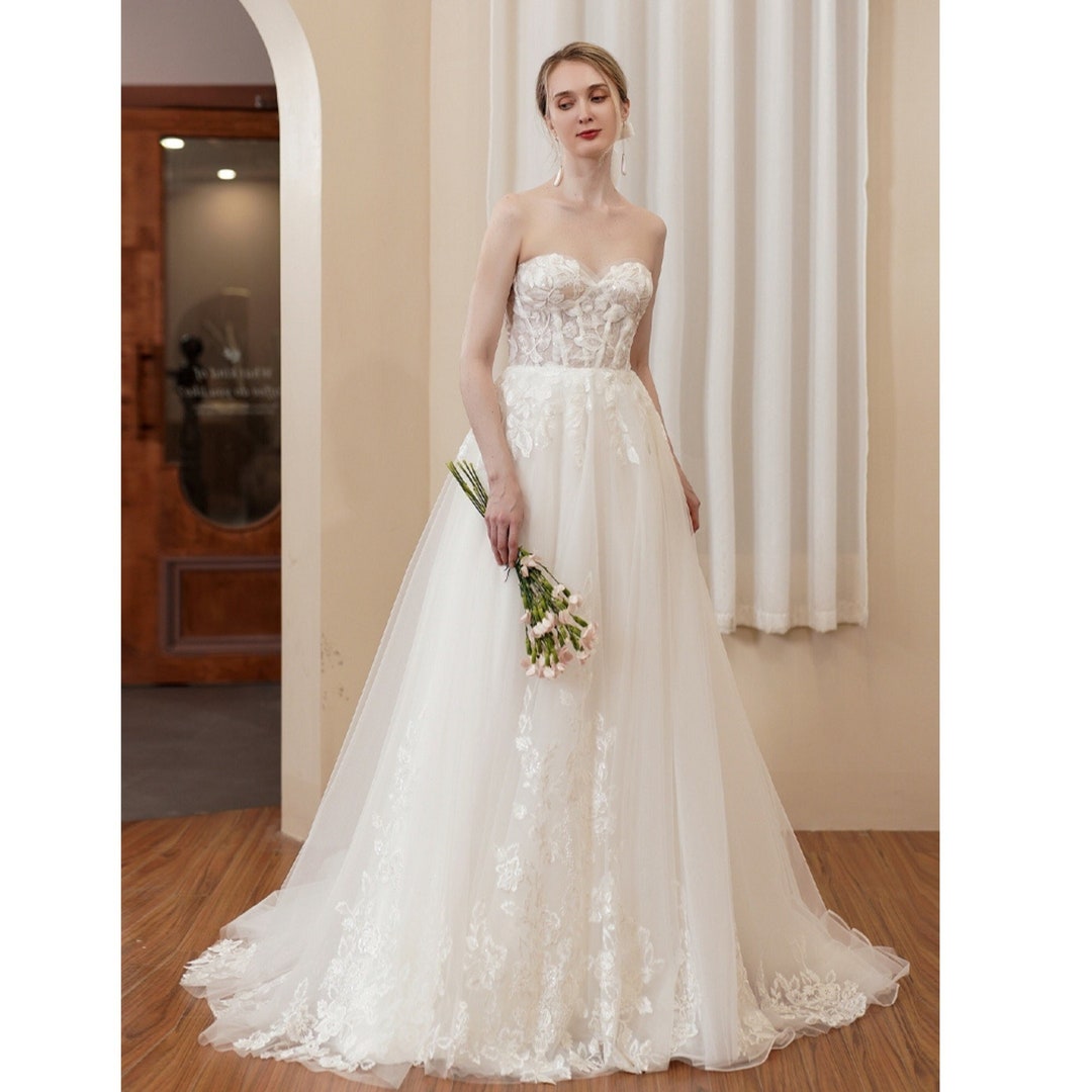 Fantasy Corset Wedding Dress Lace off Shoulder Wedding Dress Simple ...