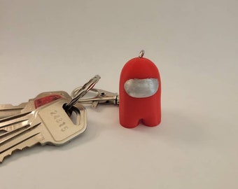 Among Us Red Keychain - Etsy