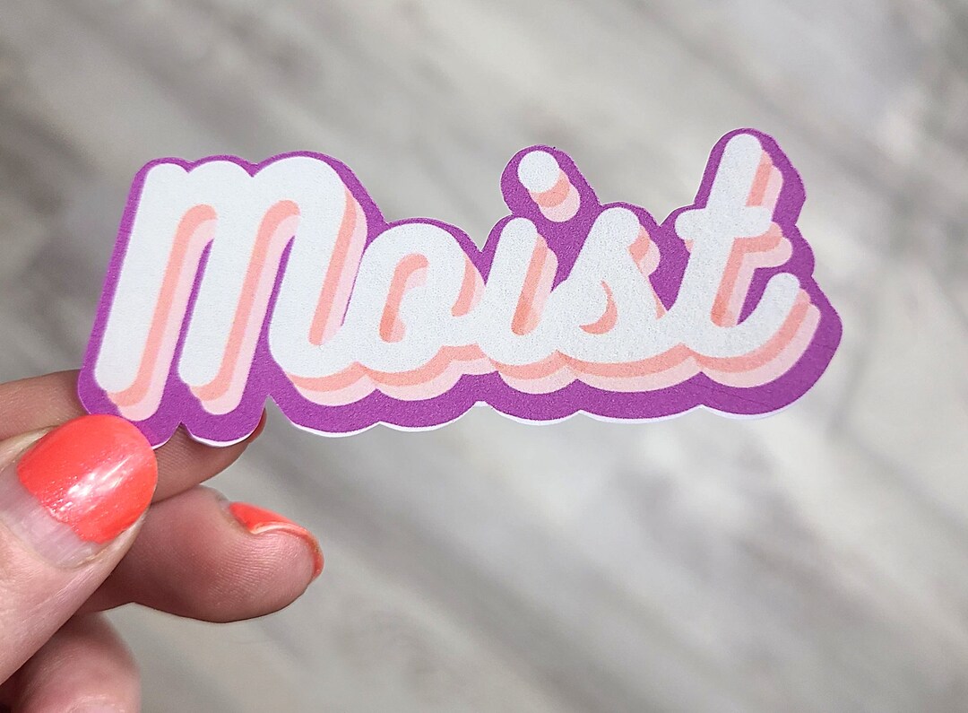 Moist Sticker, Meme Sticker, Funny Stickers, Water Bottle Stickers ...
