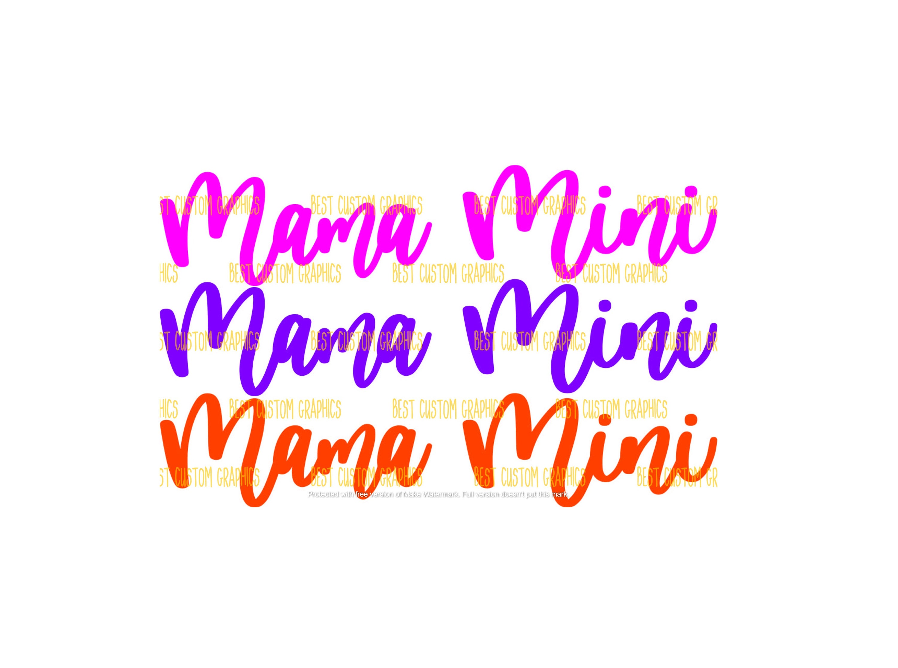Mama Mini SVG, Png and Jpg Digital Download - Etsy