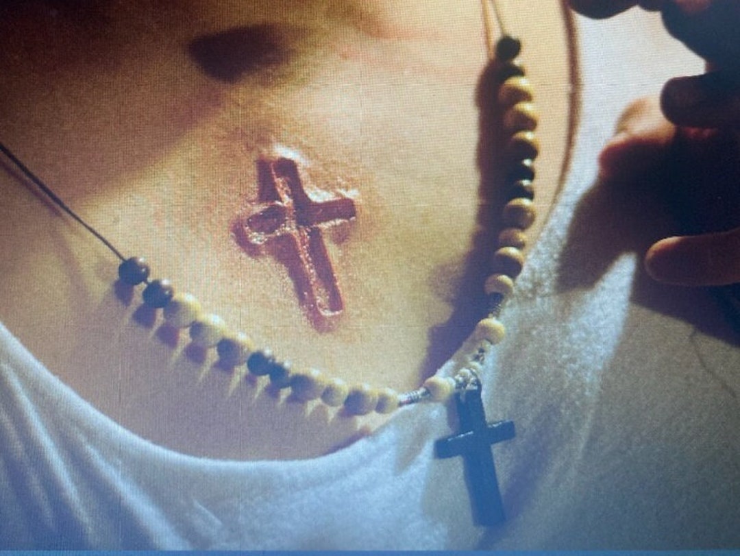 SFX Prosthetic Crucifix Burn Cross Scar - Etsy