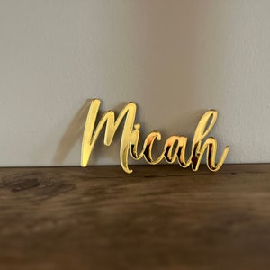 Cake Charm | Custom Acrylic Cake Charm | Custom Name Cake Charm ...