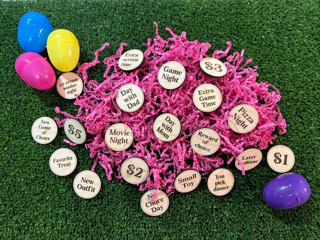 Easter Egg Tokens | Easter Egg Hunt Tokens | Egg Fillers | Easter ...
