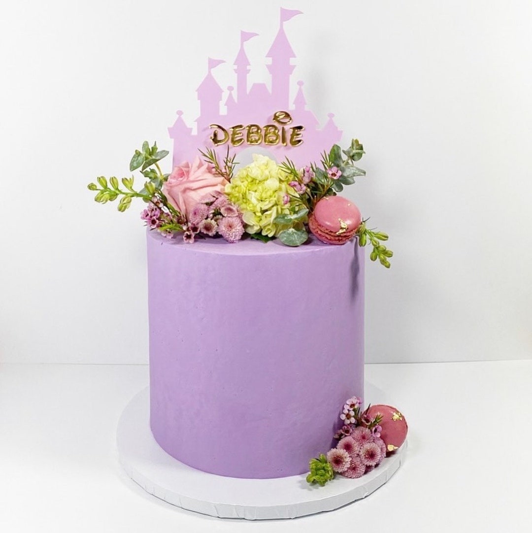 Princess Castle Cake Topper - Acrylic Cake Topper - Princess Theme ...