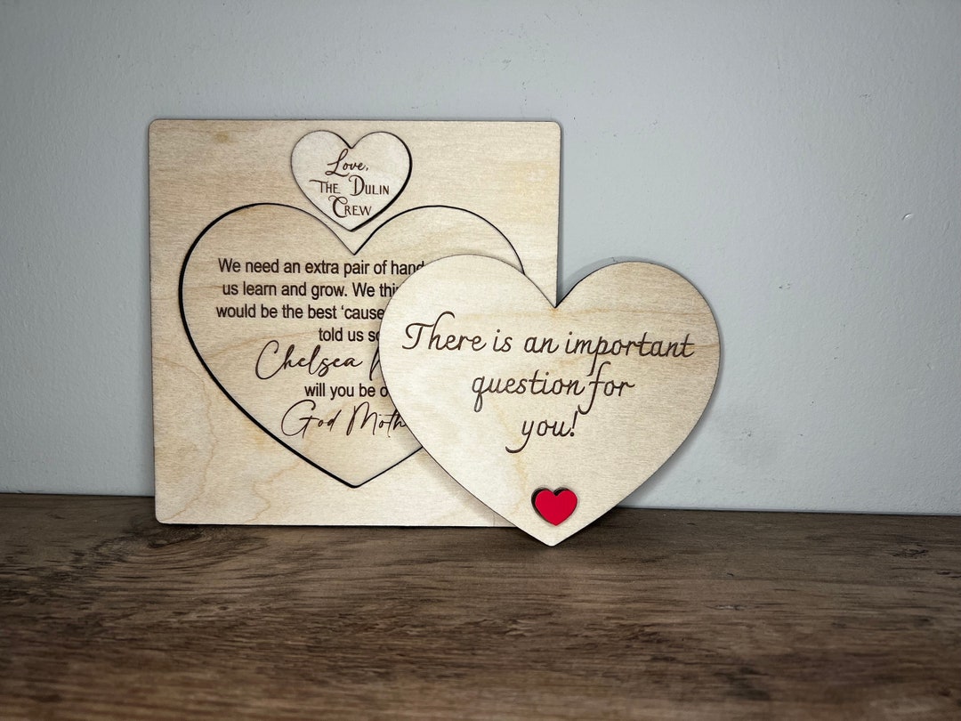 Will You Be My Godmother/godfather Personalized Proposal | Memorable ...