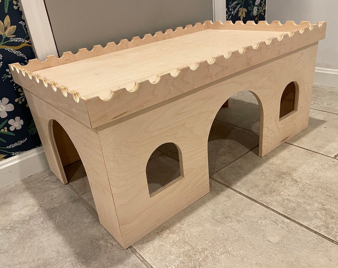 Large Bunny Castle Rabbit Castle House - Etsy