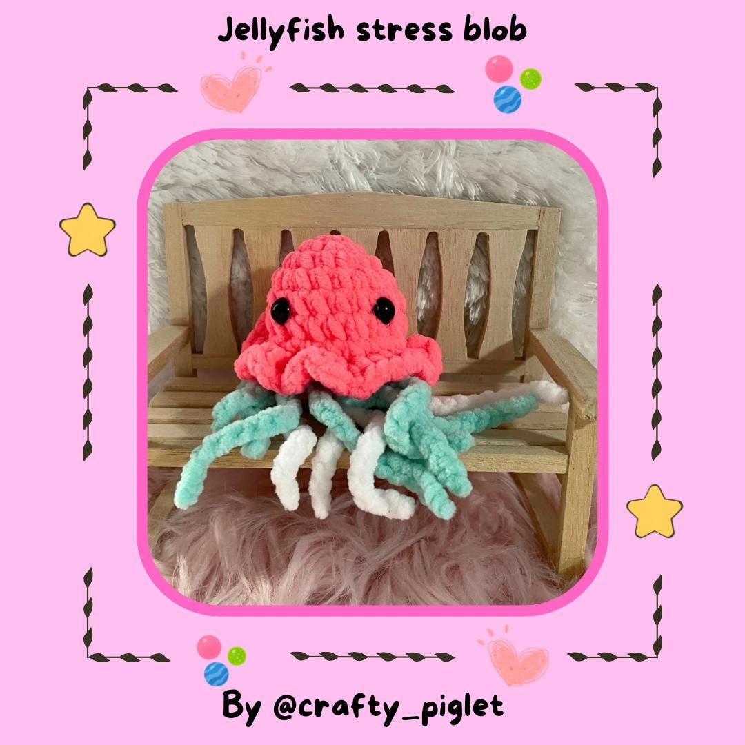 Jellyfish Stress Blob Crochet Pattern - Etsy