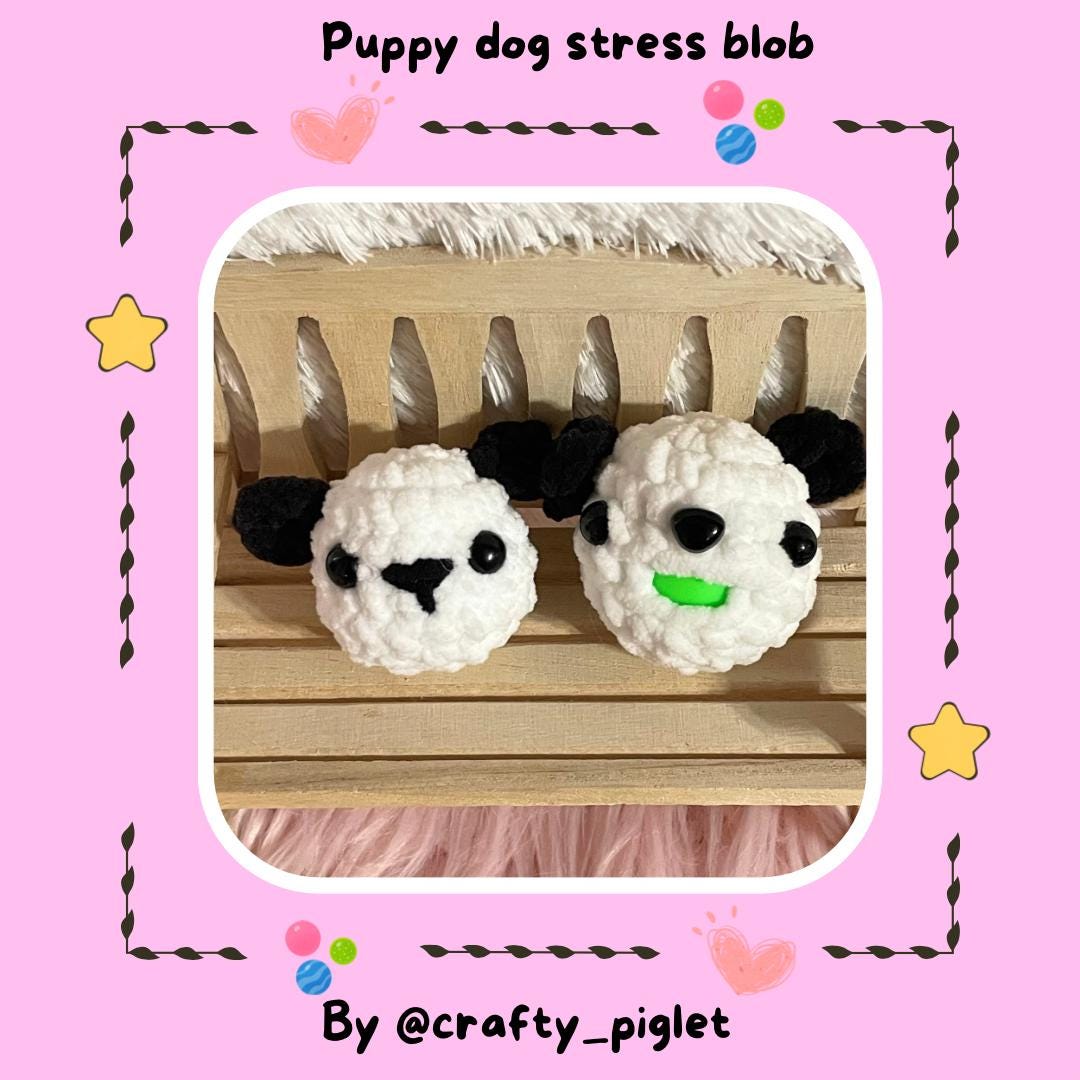 2-in-1 Puppy Stress Blob Crochet Pattern Bundle - Etsy