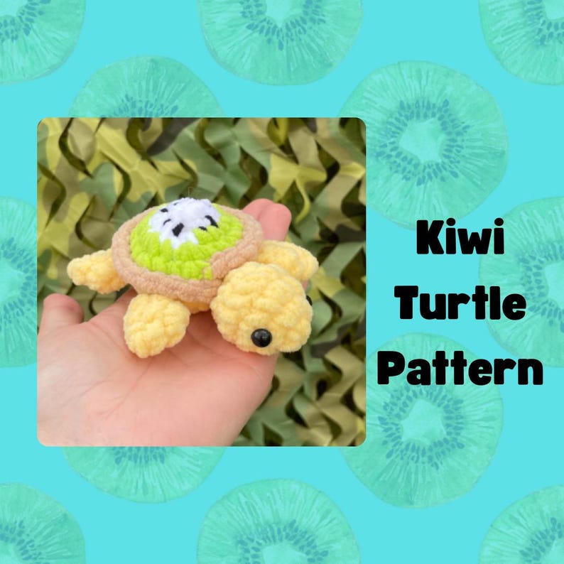 Melissa the Kiwi Turtle Crochet Pattern - Etsy