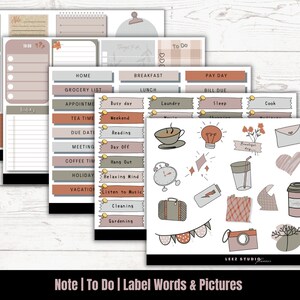 Basic Digital Stickers Goodnotes Pre-cropped Stickers - Etsy
