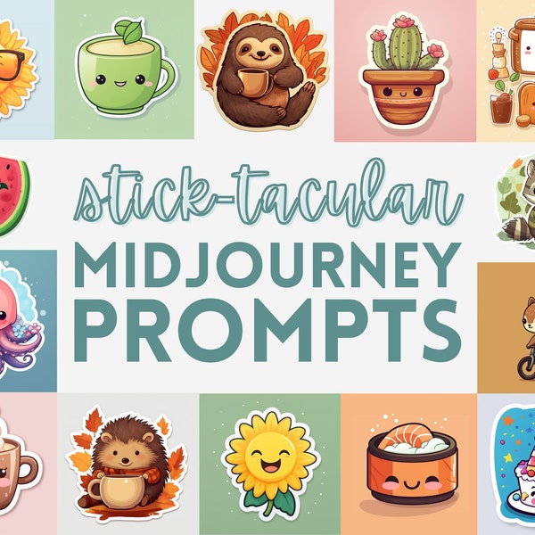 Cute Kawaii Sticker Prompt - Etsy Australia