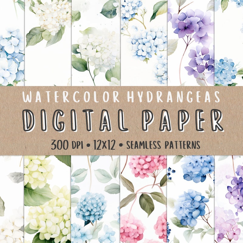 Paper Hydrangea - Etsy