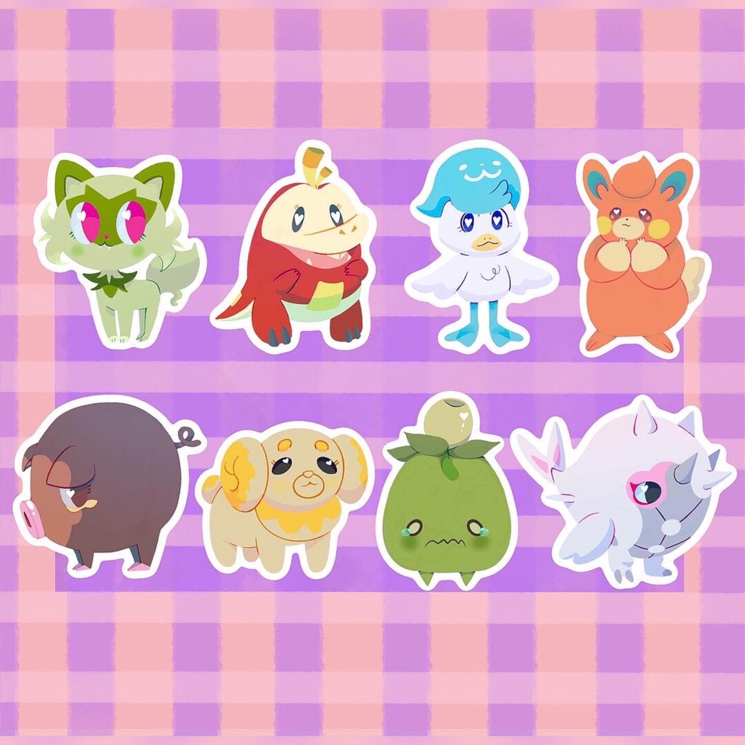 Pokémon Scarlet and Violet Stickers - Etsy