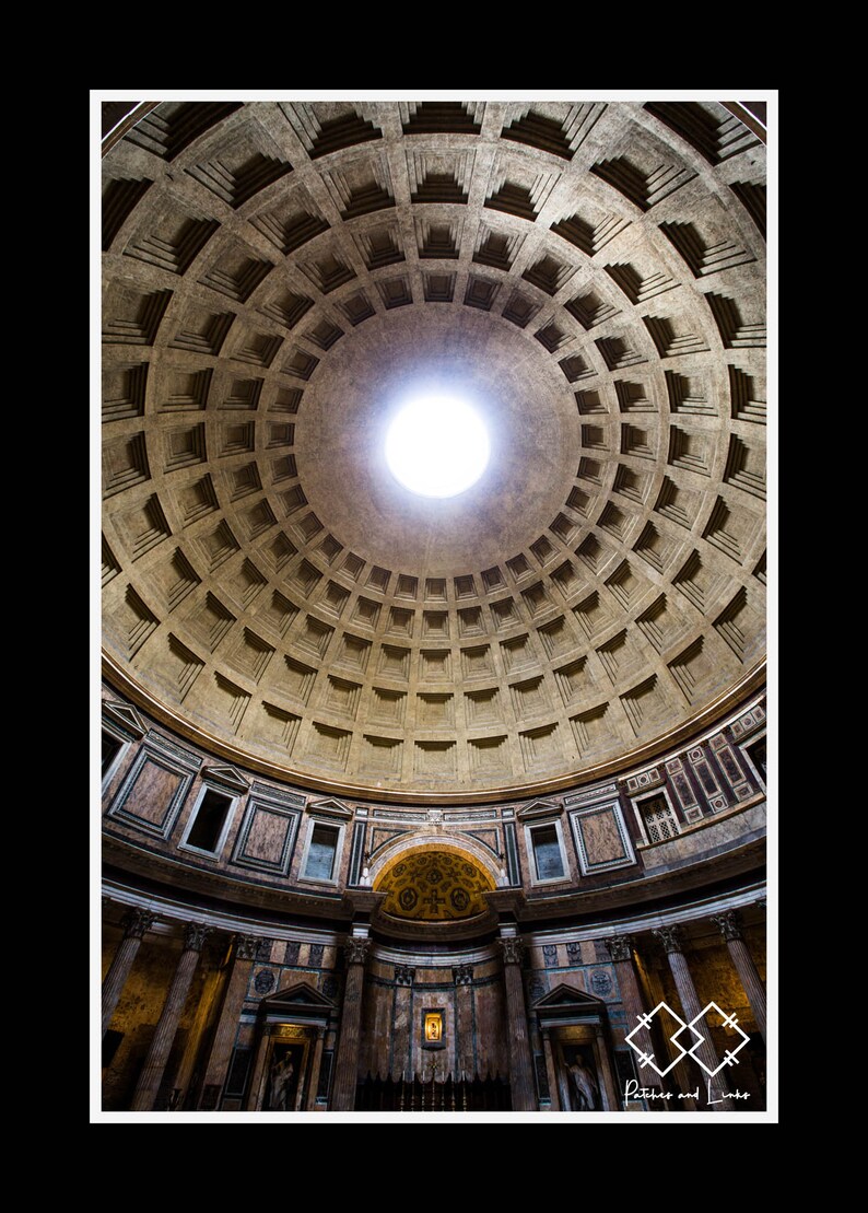 Pantheon Interior, Dome, Rome, Italy, Photography, Wall Art, Home Decor ...