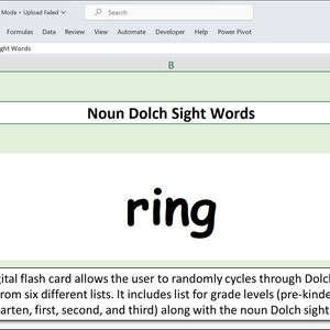 Dolch Sight Words - Digital Flash Cards - Etsy