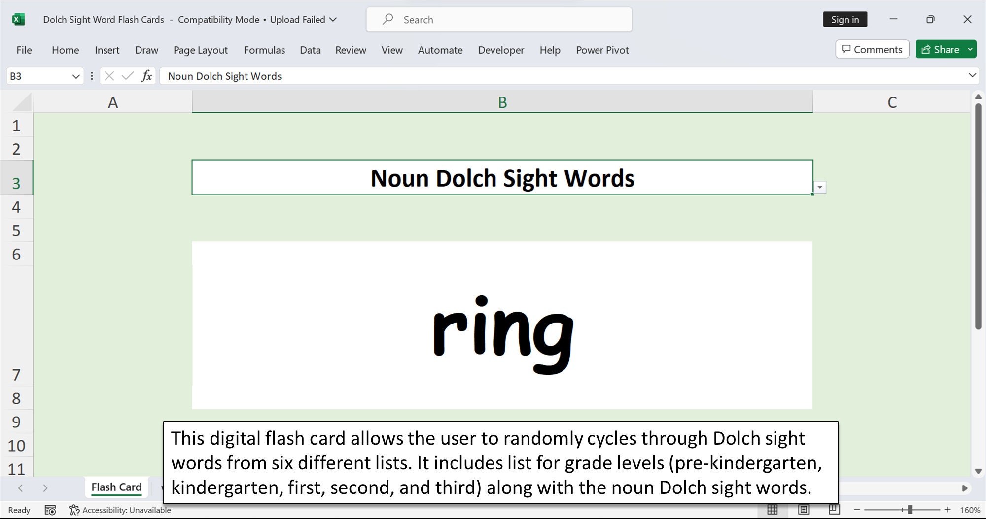 Dolch Sight Words - Digital Flash Cards - Etsy