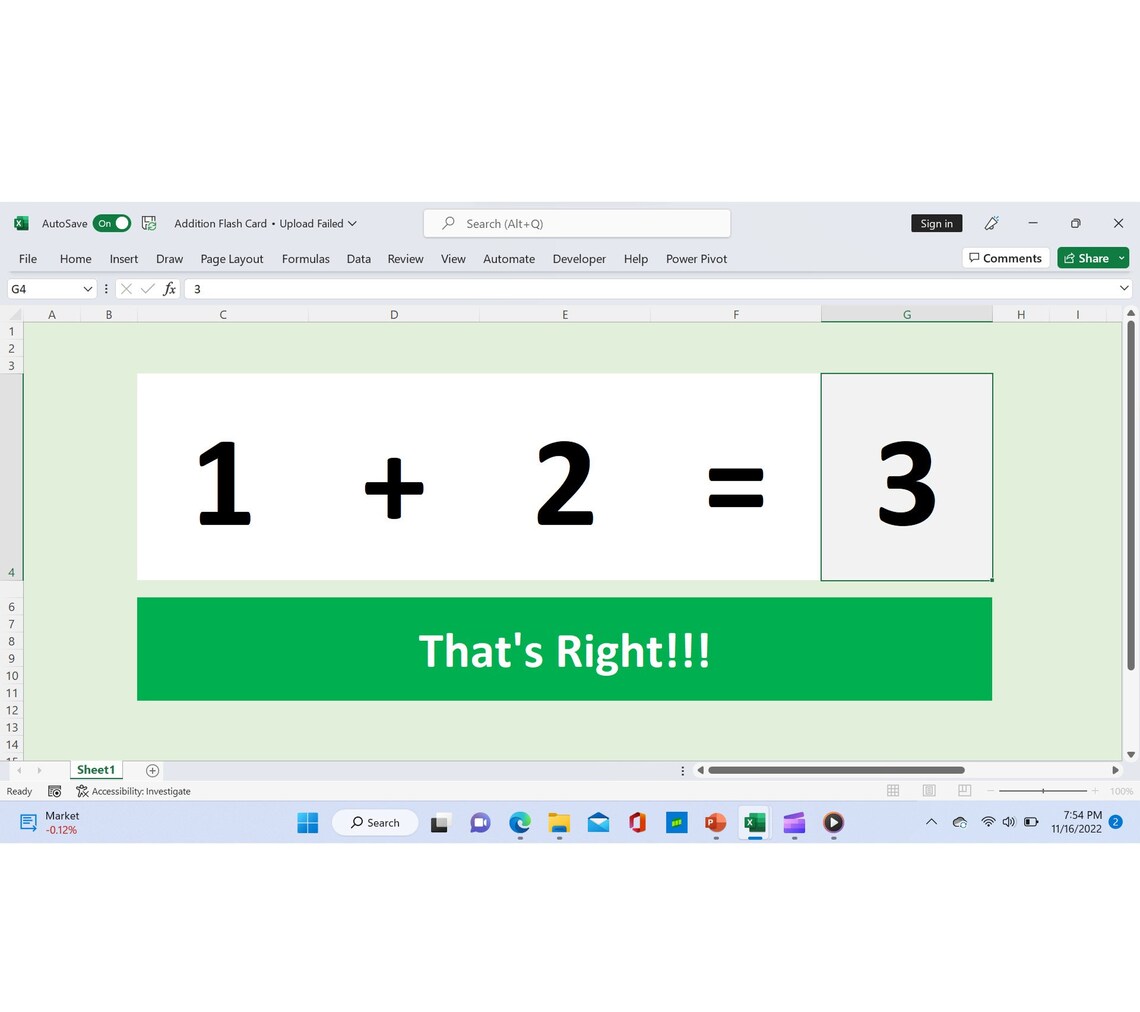 Addition Math Facts - Digital Flash Card - Etsy