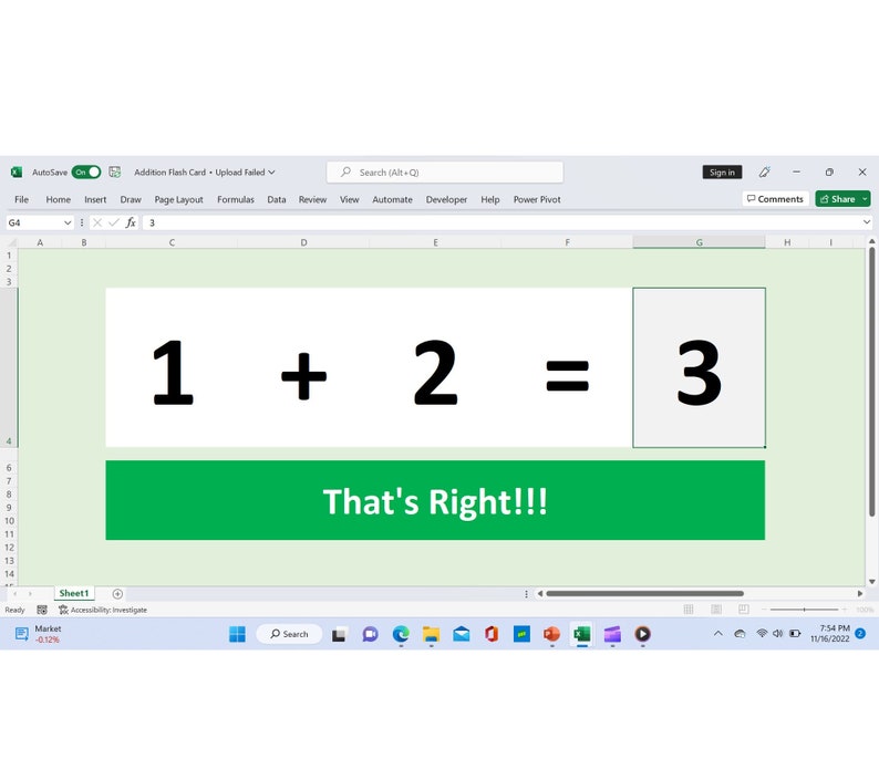 Addition Math Facts - Digital Flash Card - Etsy