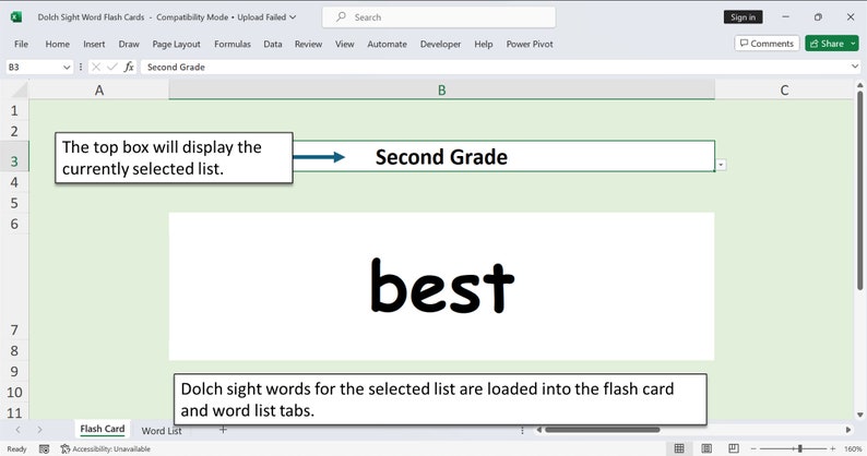 Dolch Sight Words Digital Flash Cards - Etsy
